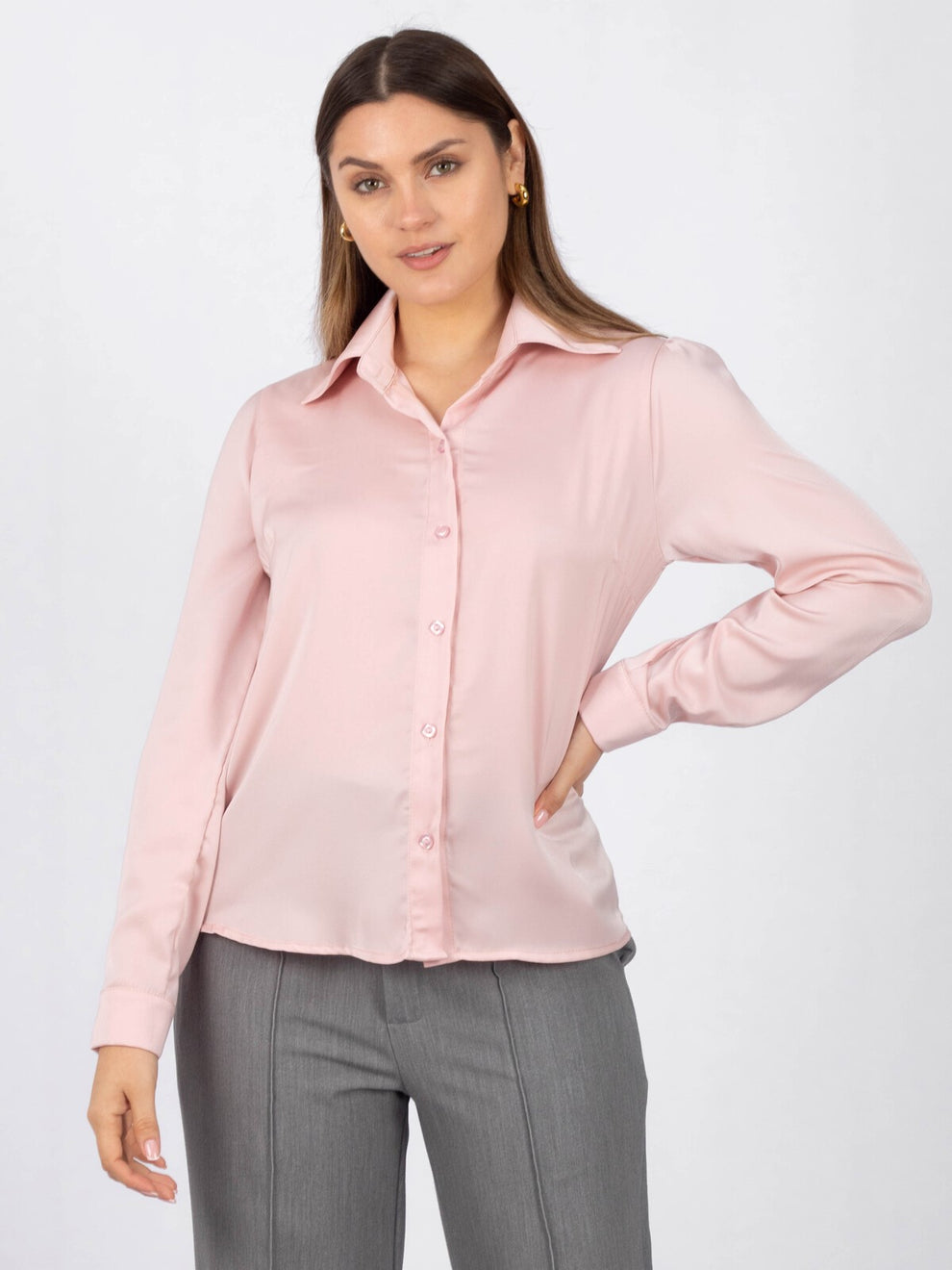 Blusa Ejecutiva Toscana Color Entero – Tulula | Moda ejecutiva femenina